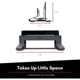 Macally Vertical Laptop Stand for Desk - Adjustable Desk Laptop Holder ...