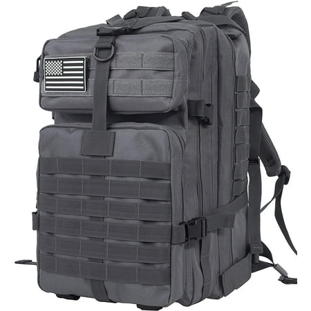 Military Tactical Backpacks 3 Day Assault Pack Hiking Backpack 42L Gray ...