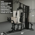 Syedee Home Gym Station, Workout Station with 150LBS Weight Stack, Home ...