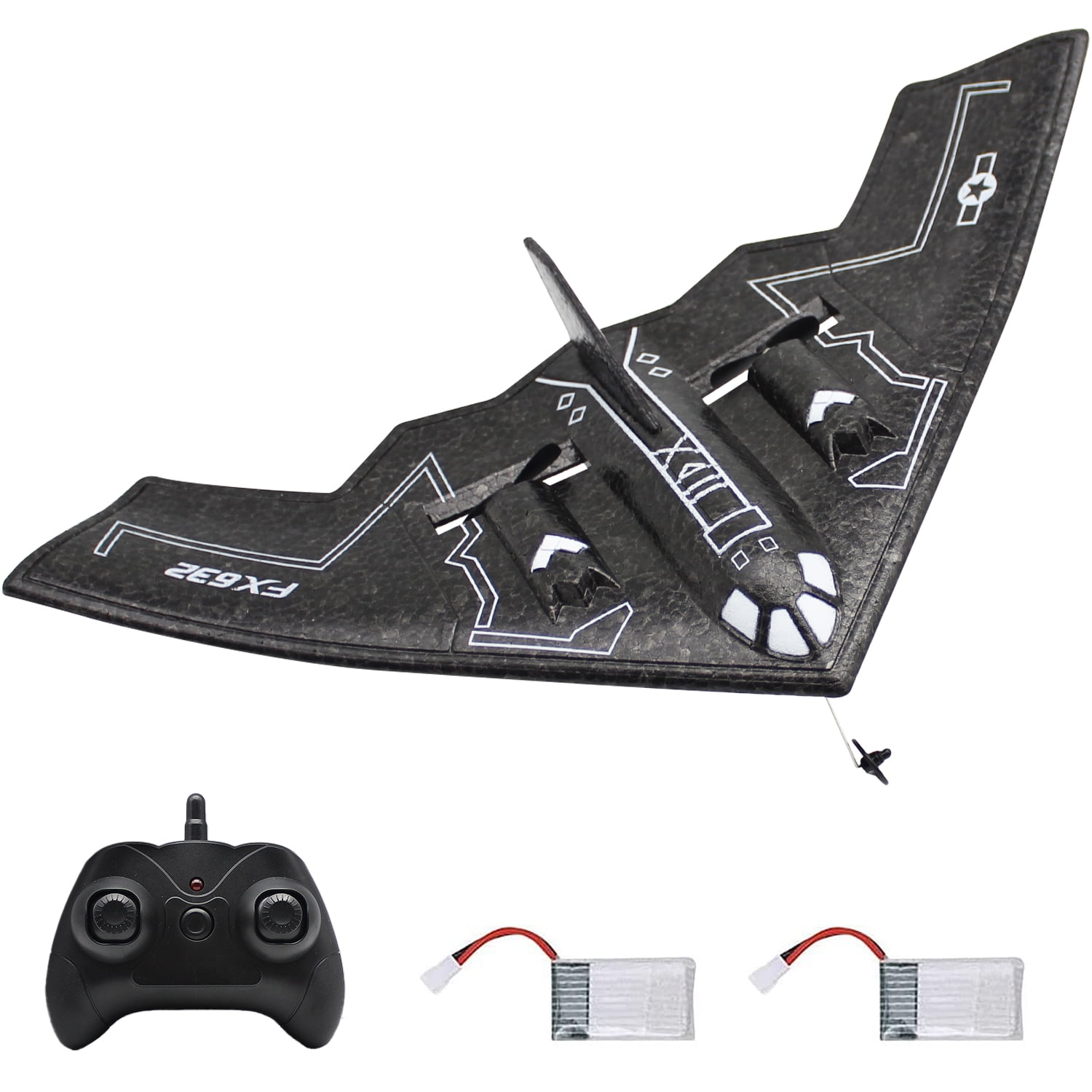 Fisca Remote Control Planes for Adults with 2 Batteries , B2 Spirit RC ...