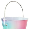 Way To Celebrate Rainbow Tin Pail with Handle, 4.5 inches, colorful ...