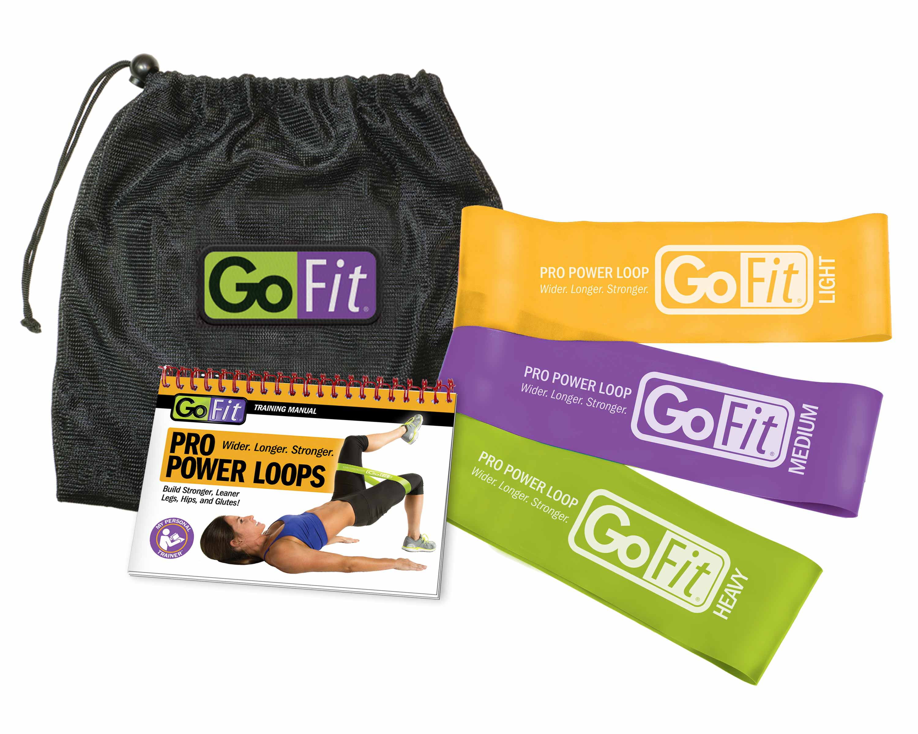 GoFit Pro Power Loops – Resistance Loop Bands for Exercise, Includes ...