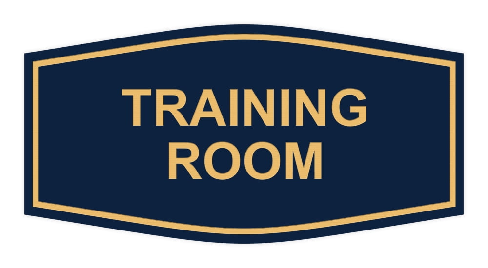 Signs ByLITA Fancy Training Room Sign (Navy Blue/Gold) - Large ...
