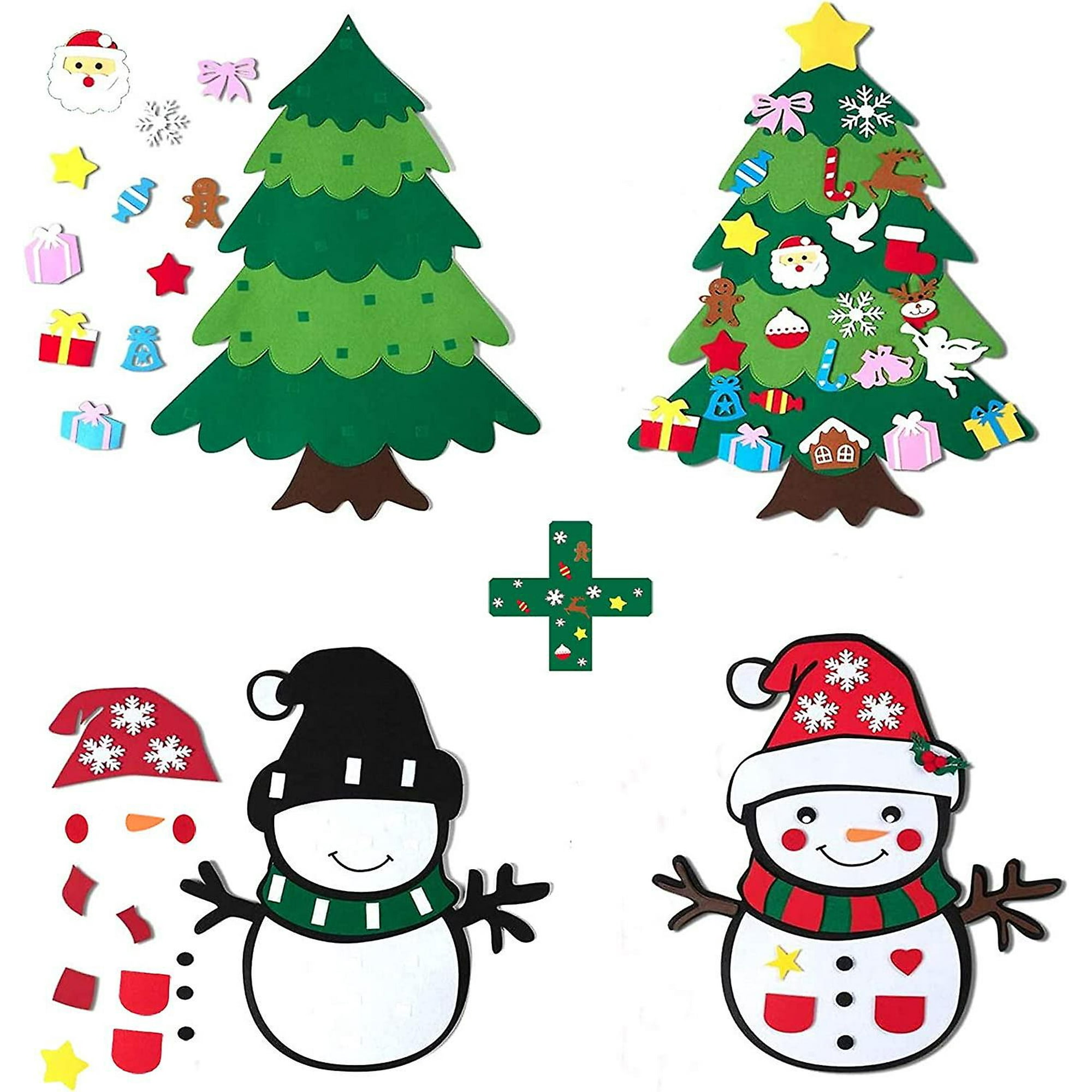 Click here for Yeashow Diy Felt Christmas Tree & Snowman Set - 2... prices