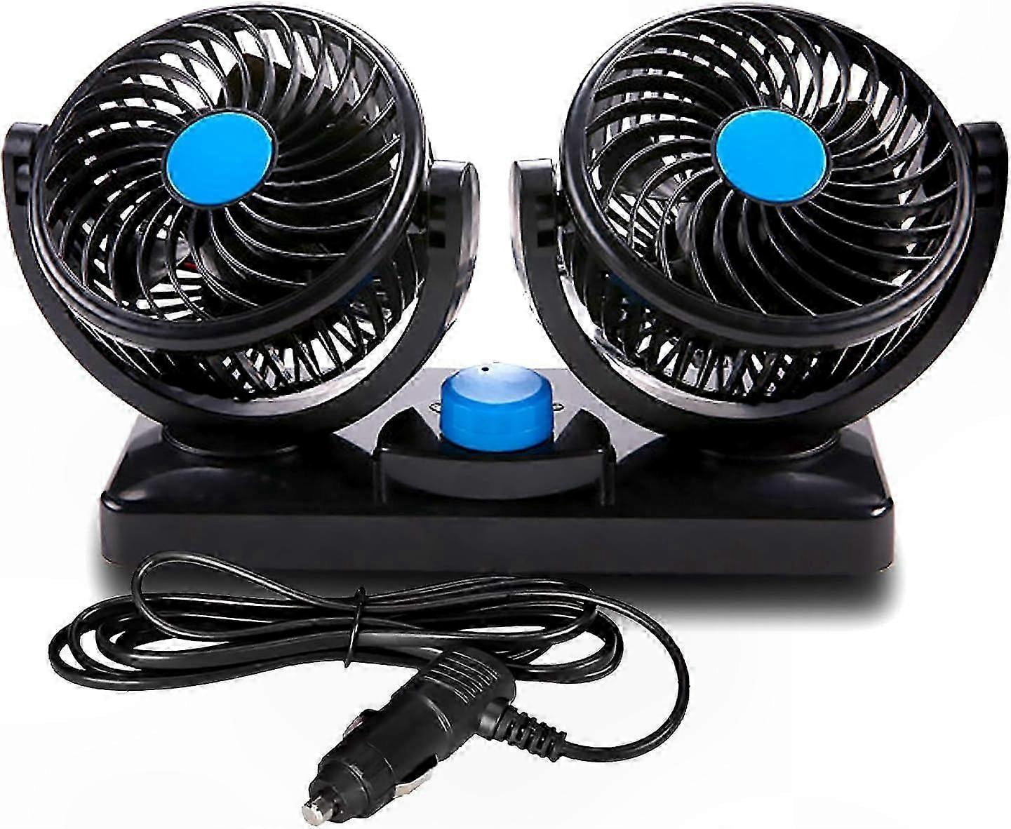 360° Rotatable Auto Cooling Fan with Cigarette Lighter Connection for ...