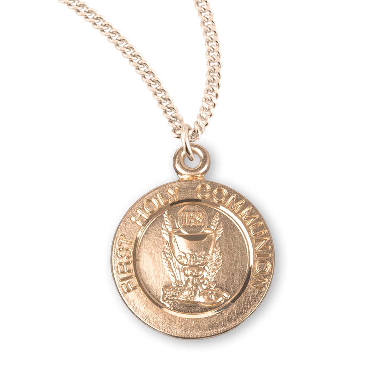 Gold Over Sterling Silver First Holy Communion Pendant - Walmart.com
