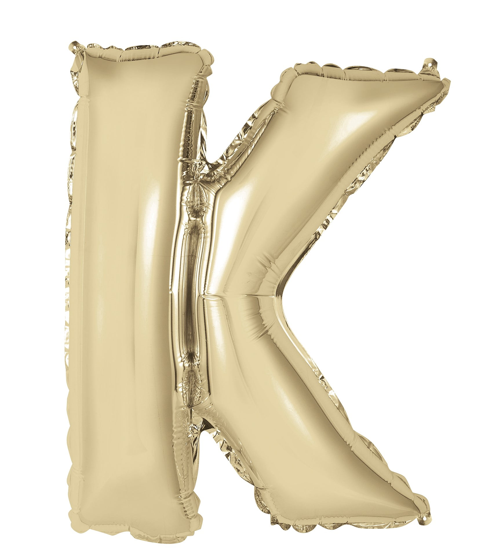 Way to Celebrate! Foil Letter Birthday Balloon, "K", Gold, 14in ...