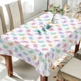 60x60in Square Printed Tablecloth Easy-Care Decorative Table Cloth for ...