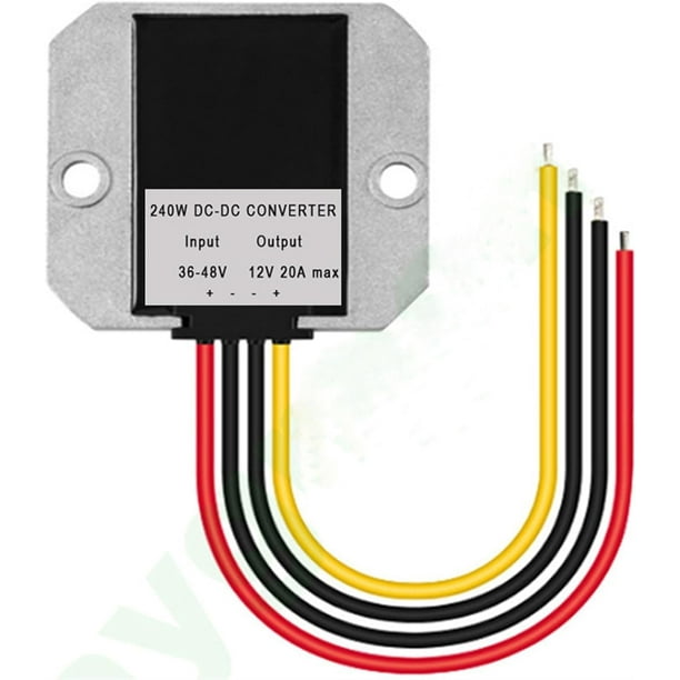 Wekity 48V to 12V 20A Electric Vehicle Power Supply DC Step-Down Module ...