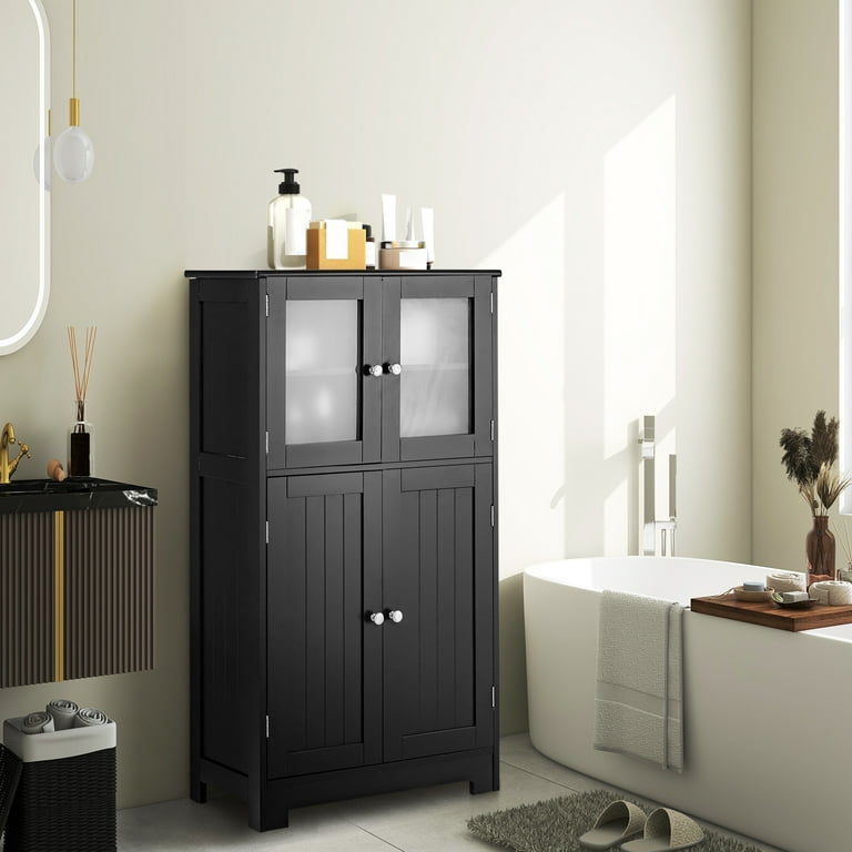 Black floor cabinet store