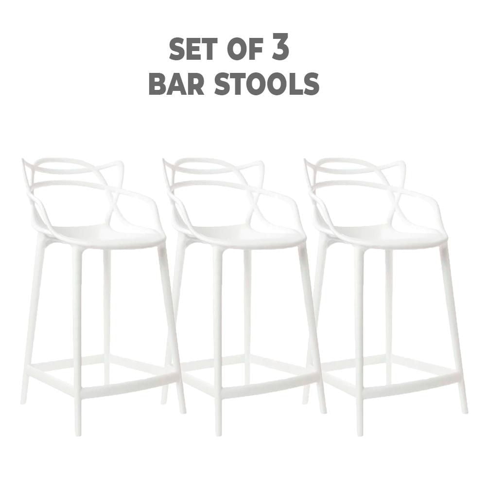 Click here for Heavenly Collection Plastic Counter Stool Set Of 3 prices