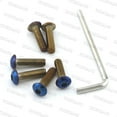 Burnt Blue Titanium Car Steering Wheel Bolts Fit a lot of steering ...