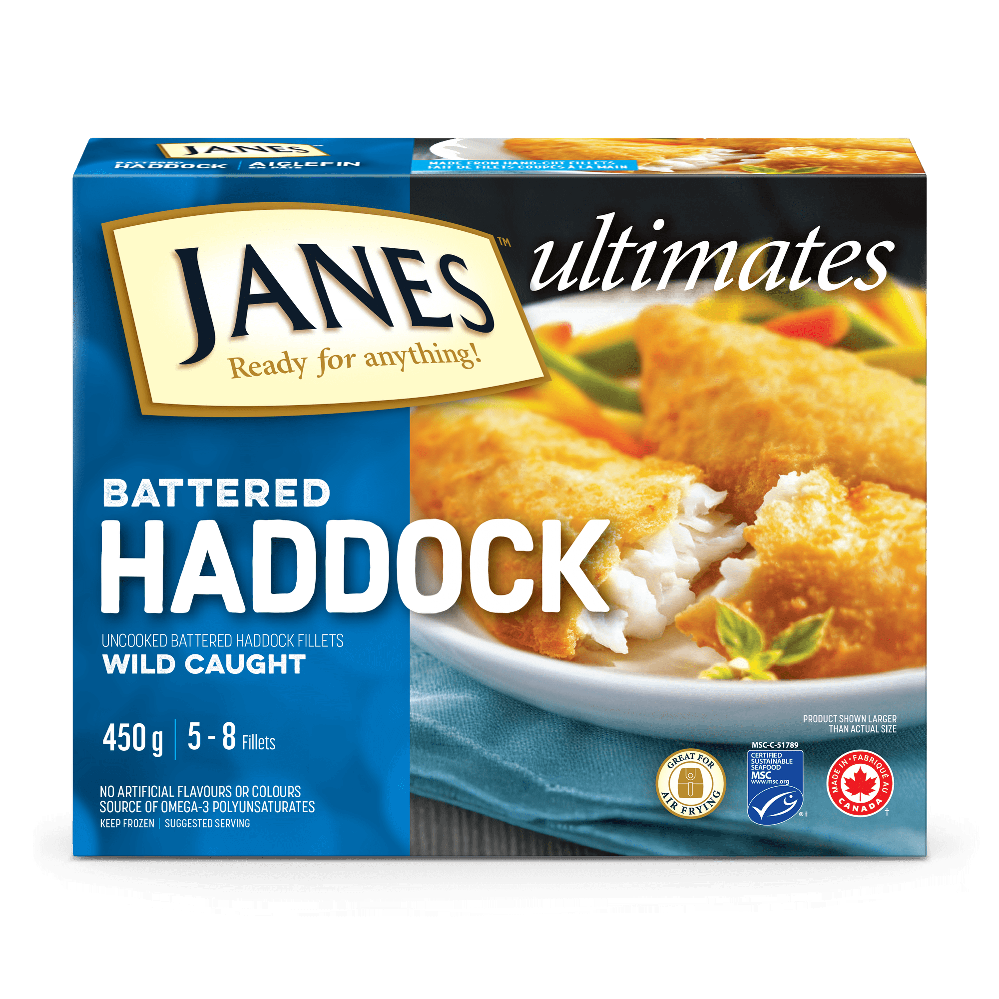 Click here for Janes Ultimates Battered Haddock 450 G prices