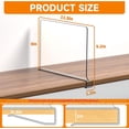 9.2 In Tall Acrylic Shelf Dividers for Closet Organization, Purses, 6 ...