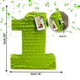 20" Tall Solid Bright Green Number One Pinata First Birthday Pinata ...