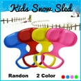 NimJoy 2-Packs Snow Sleds, Kids Ski Boards w/ Handle, Sand, Grass, Snow ...