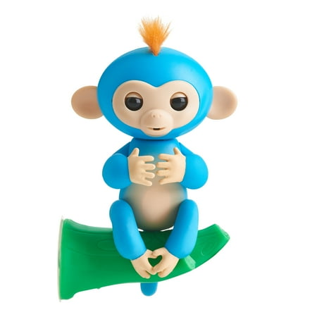 Fingerlings - Interactive Baby Monkey- Boris (Blue with Orange Hair) By ...