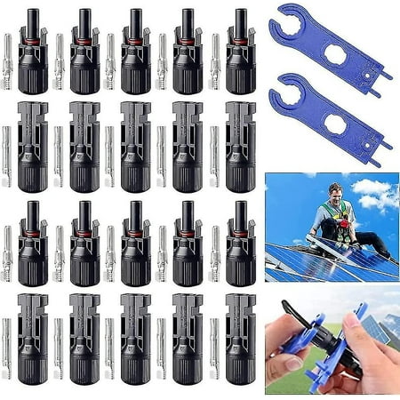 10 Pairs Mc4 Solar Connector Male/female Connector Solar Connector ...