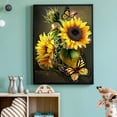 5D DIY Sunflower & Butterfly Diamond Art Kit, For Adults and Beginners ...