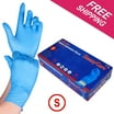 Supmedic Nitrile Exam Gloves, 3.5 mil, Blue, Disposable, Medical, Powder-Free, Latex-Free, Food ...