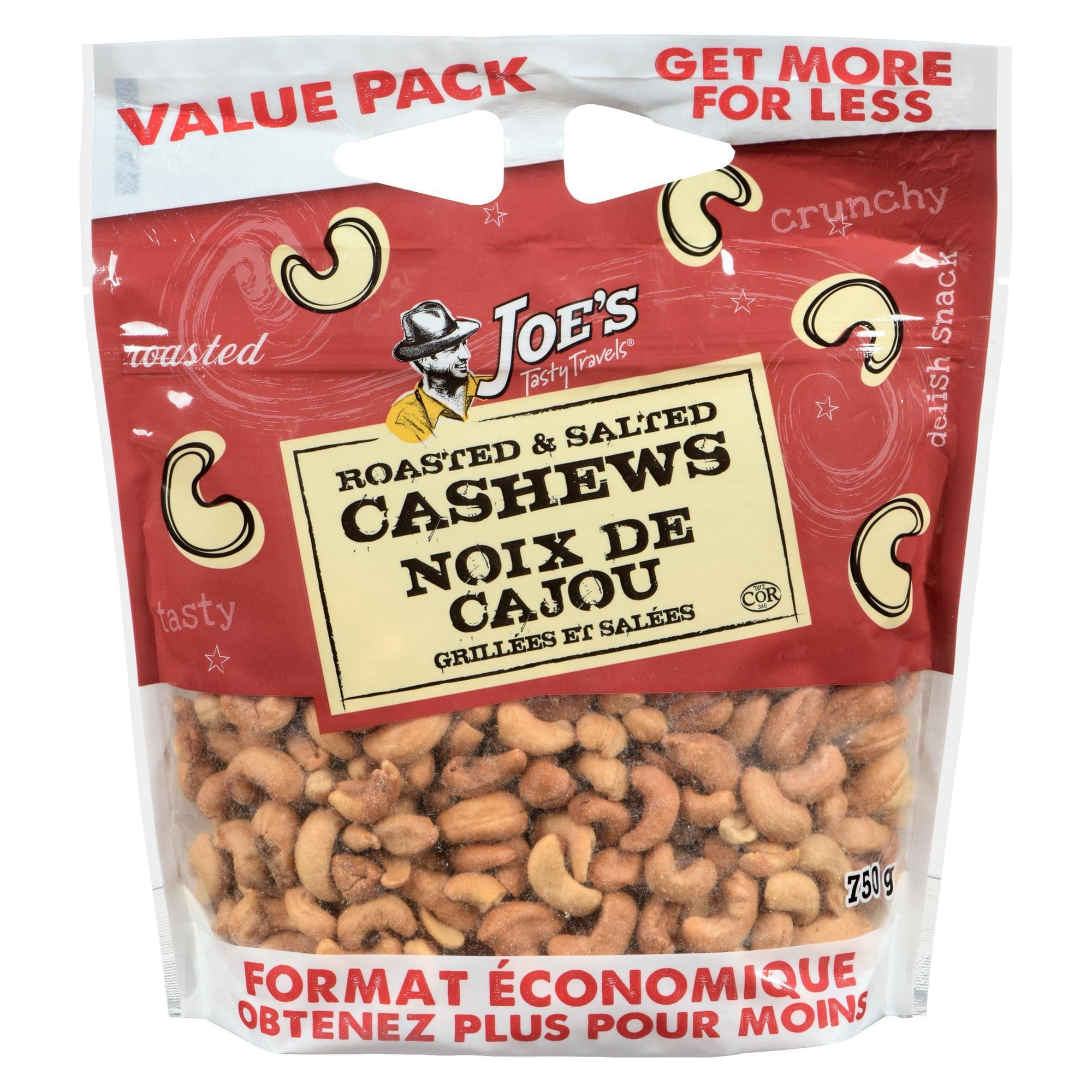 Click here for Joes Tasty Travels Salted Roasted Cashews 750 G prices