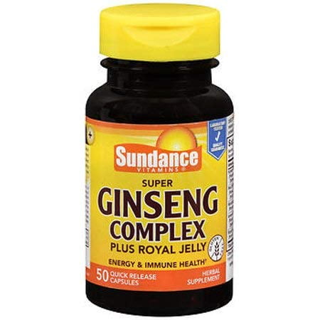 Sundance Vitamins Ginseng Complex Plus Royal Jelly Capsules, 50 Count ...
