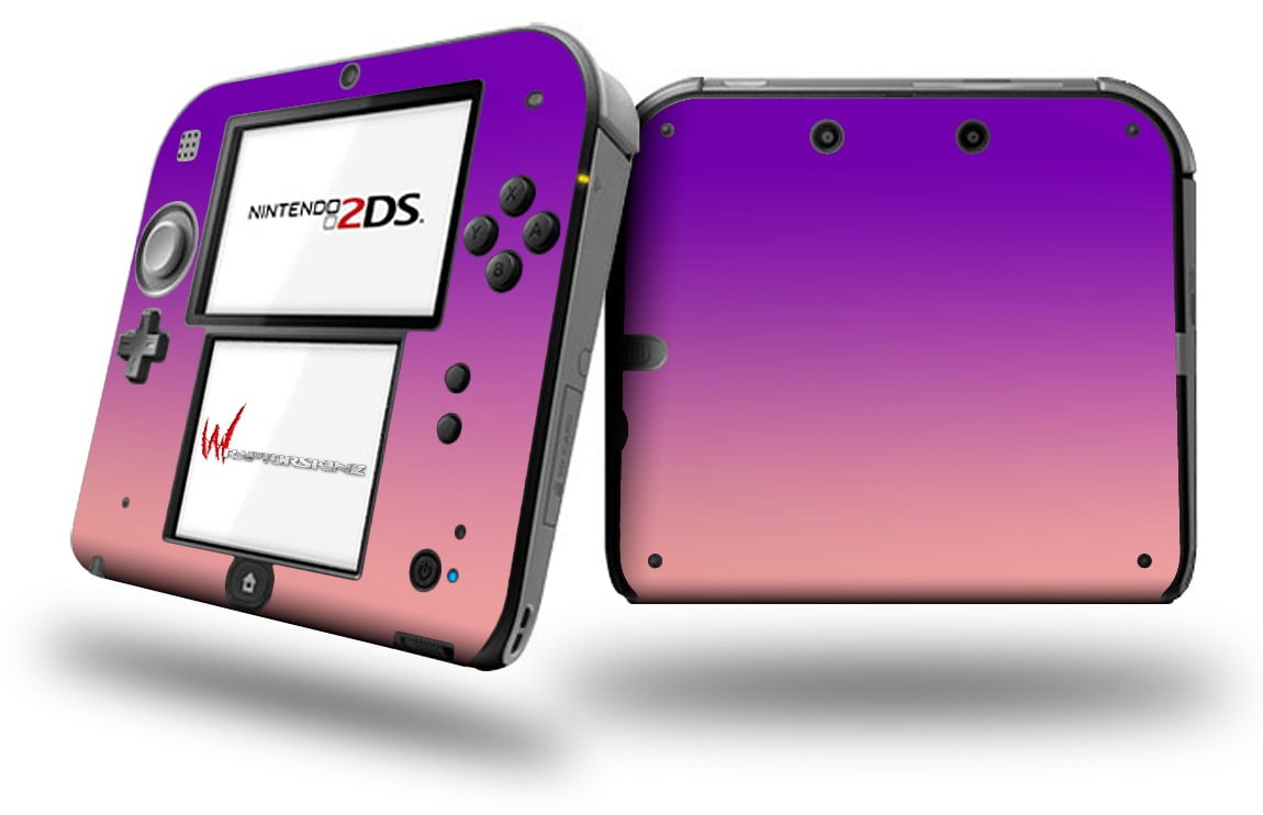 Smooth Fades Pink Purple - Decal Style Vinyl Skin fits Nintendo 2DS ...
