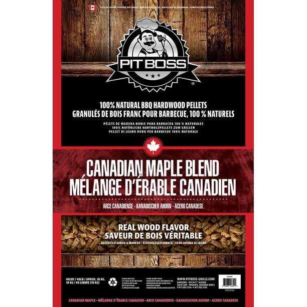 Pit Boss 40lb Canadian Maple Wood Barbecue Pellets - Walmart.ca