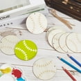 20Pcs Unfinished Wood Pendant Decorations with 20Pcs Jute Ropes ...