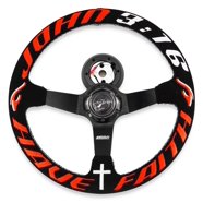 Suede Steering Wheel + Short Hub Adapter Kit For Mitsubishi Eclipse ...