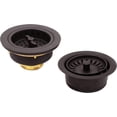 3-1/2” Wing Nut Twist Style Large Kitchen Sink Basket Strainer and ...