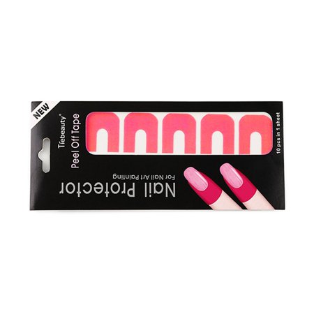 New! U-Shaped Nail Anti-Overflow Stickers Green Paper Anti-Overflow ...