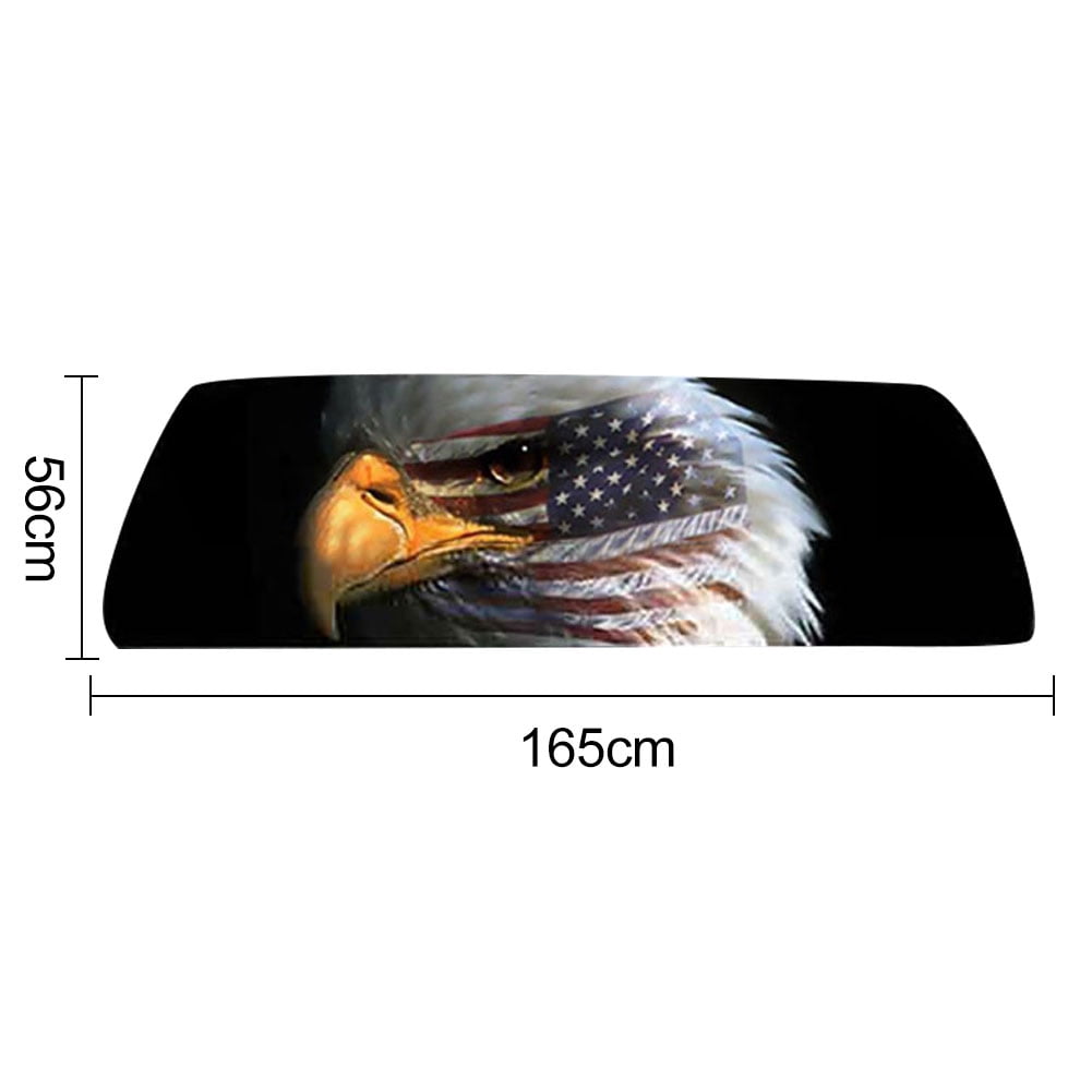 Star Home American Flag Eagle Print Rear Window Graphic Decal Sticker ...