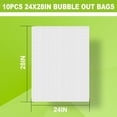 Bubble Pouches Wrap, Clear Not Self-Seal Bubble Out Bags with Double ...
