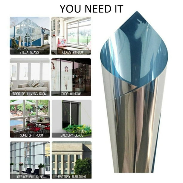 Window Film Shatterproof Film Magic Mirror Film Blindfold Sheet Window ...