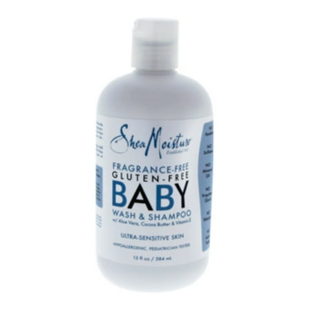 Fragrance-Free & Gluten Free Baby Wash & Shampoo by Shea Moisture for ...