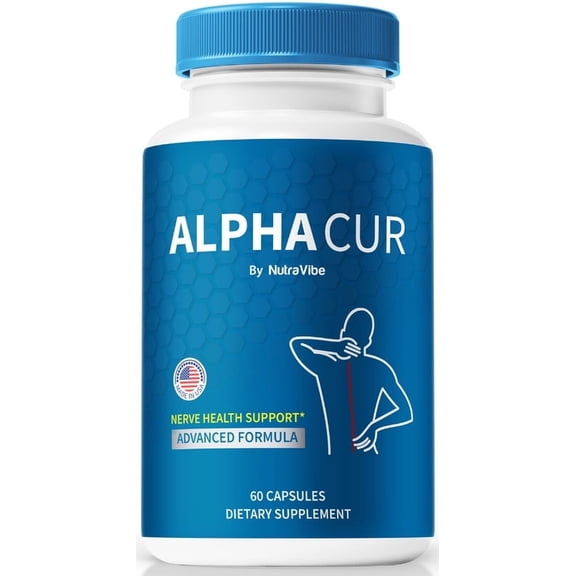 (3 Pack) AlphaCur Capsules, Official Nutritional Support For Nerve ...