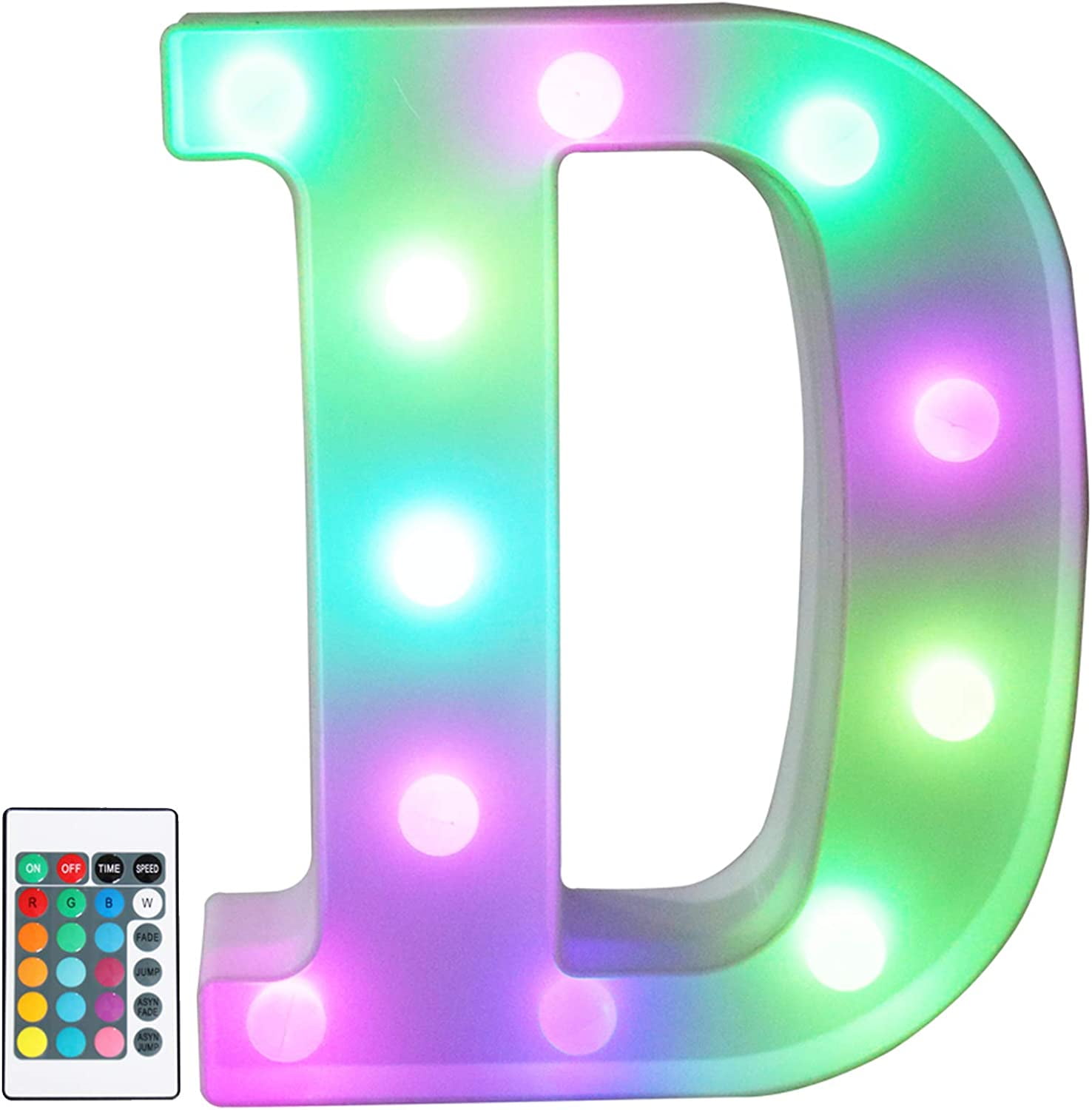 KAQ Colorful LED Marquee Letter Lights with Remote – Light Up Marquee ...
