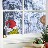 Licensed Grinch Peeker Window Christmas Cling, 11" x 17” - Walmart.com