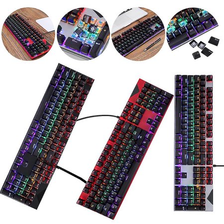 K200 104 Keys Backlight Wired Gaming Mechanical Keyboard Computer ...