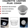Car Cigarette Lighter Plug, Cigarette Lighter Enter Button Aluminum ...