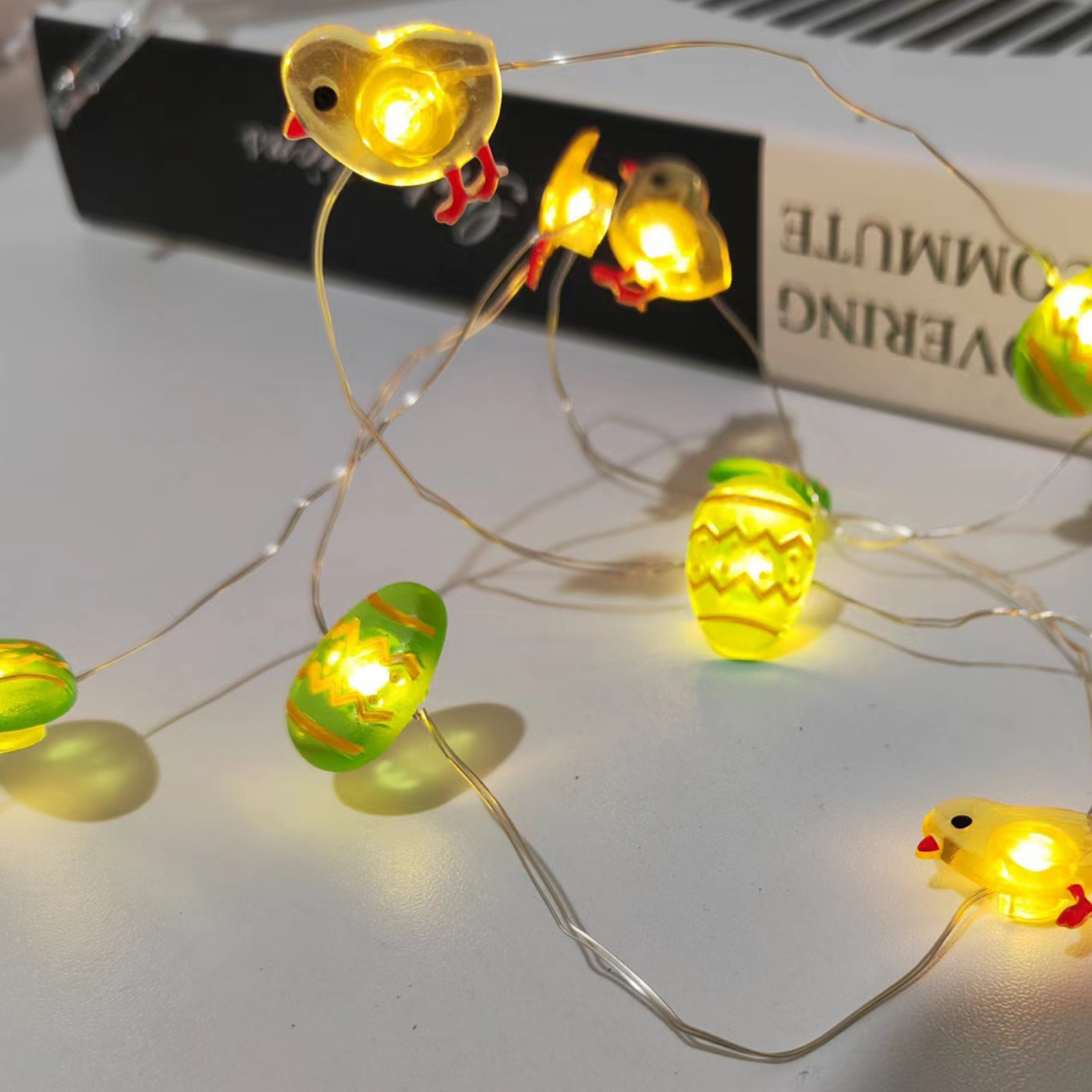 Bunny Carrot String Lights Battery Operated, Easter Decor Spring Rabbit ...