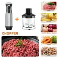 Bonsenkitchen Immersion Hand Blender 20-Speed Stainless Steel Handheld Mixer for Soup Smoothies ...