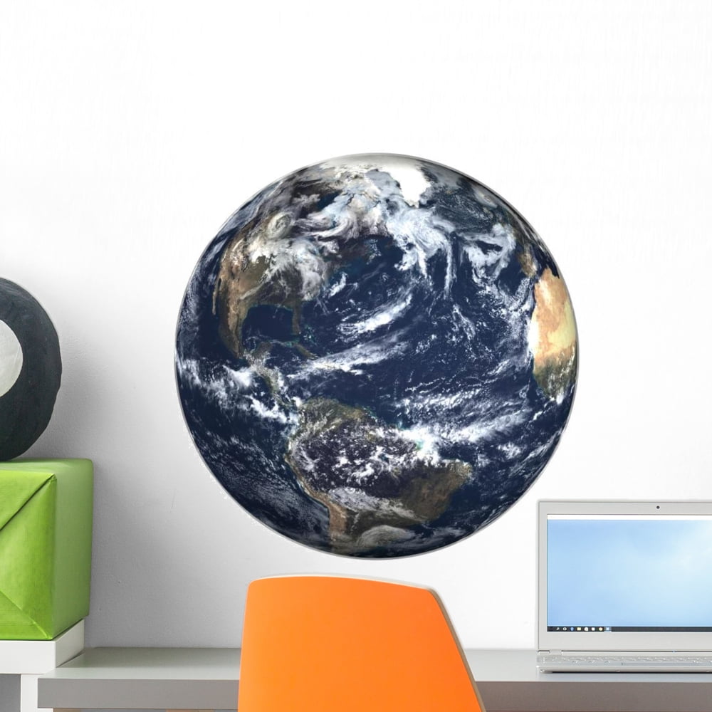 Realistic 3D Earth Wall Decal by Wallmonkeys Peel and Stick Graphic (18 ...