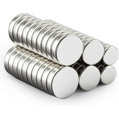 ZMLEVE 60 Pcs Refrigerator Magnets, Mini Premium Brushed Nickel Fridge ...