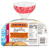 Thomas' Keto Low Cal Plain Bagel Thins, 8 count, Soft Pre-sliced, 13 oz ...