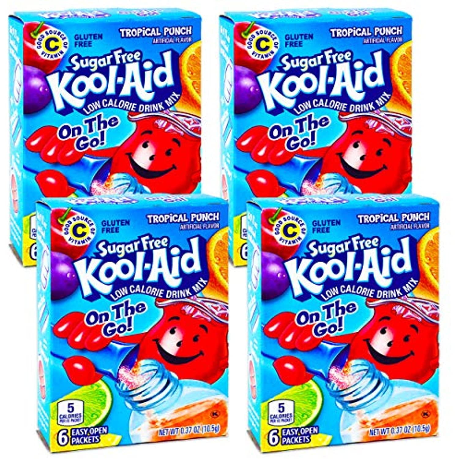 Kool-Aid Sugar Free Low Calorie Drink Mix 6 Easy Open Packets (Pack Of ...