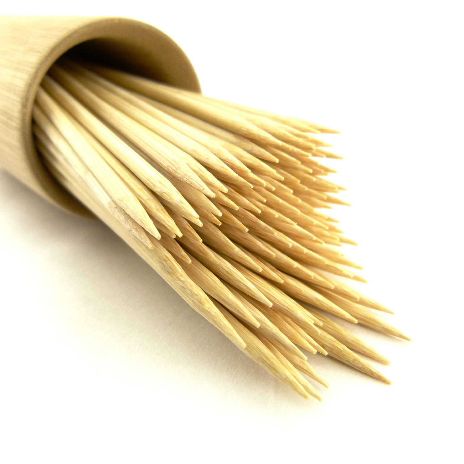 BambooMN Premium Round Sharp Point Bamboo Skewers 9.8" X 3mm - 300 ...