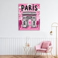 Stupell Industries Romantic Paris Arc de Triomphe Canvas Wall Art ...