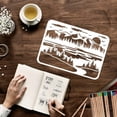 1pc Plastic Reusable Drawing Painting Stencils Templates for Painting ...